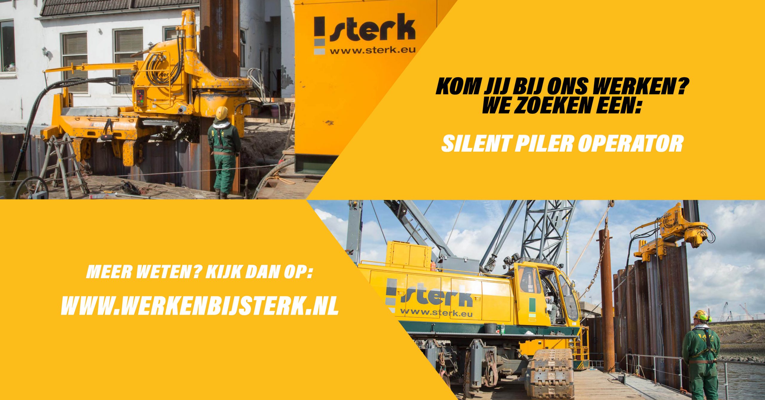 Vacature | Silent Piler Operator M/V - Sterk